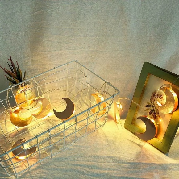 Accents | New Urban Copper Crescent Moon Light Set | Poshmark